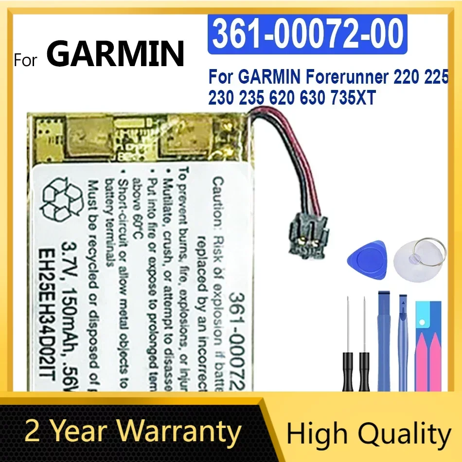 150mAh-Battery-361-00072-00-For-GARMIN-Forerunner-220-225-230-235-620 ...