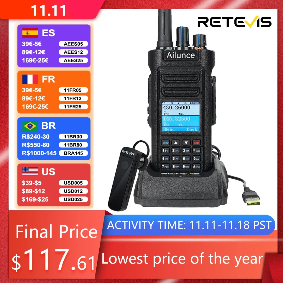 Retevis-Ailunce-HD2-Walkie-Talkie-DMR-Walkie-Talkie-UHF-VHF-Ham-Two-Way ...