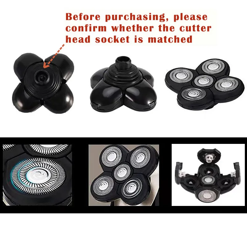 Replacement-5-Shaving-Heads-Blade-Durable-5D-Razor-Blade-for-Men-Barber ...