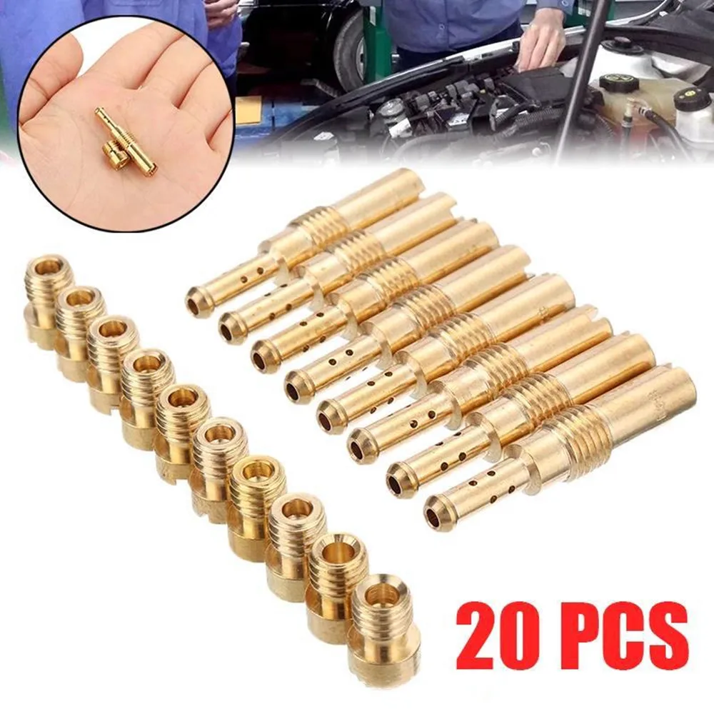 20pcs-Carburetor-Main-Jet-Kit-with-Slow-Pilot-Jet-Set-Replacement-Fit ...