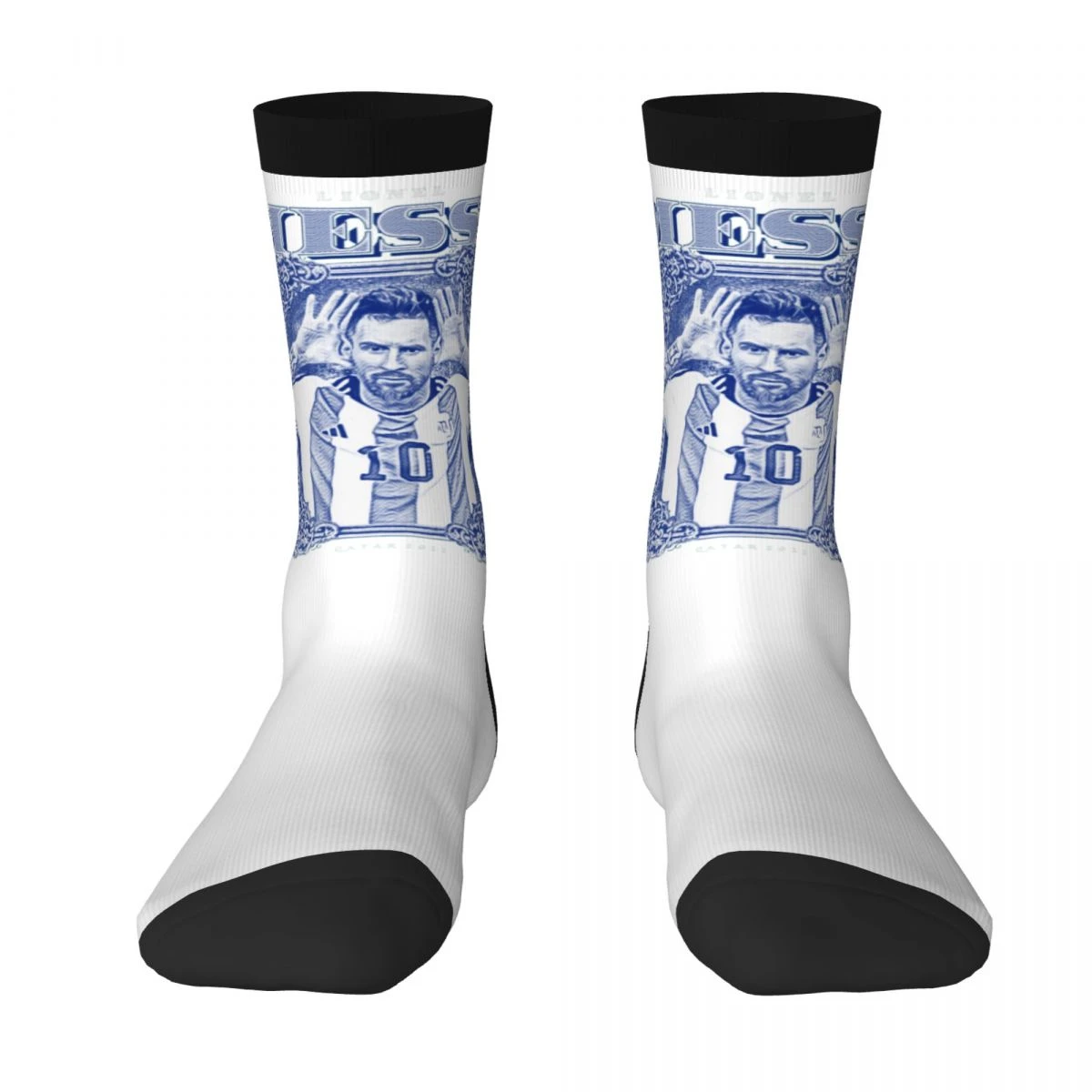 Argentina Lioneler And Messi (29) Color contrast socks Knapsack Elastic ...