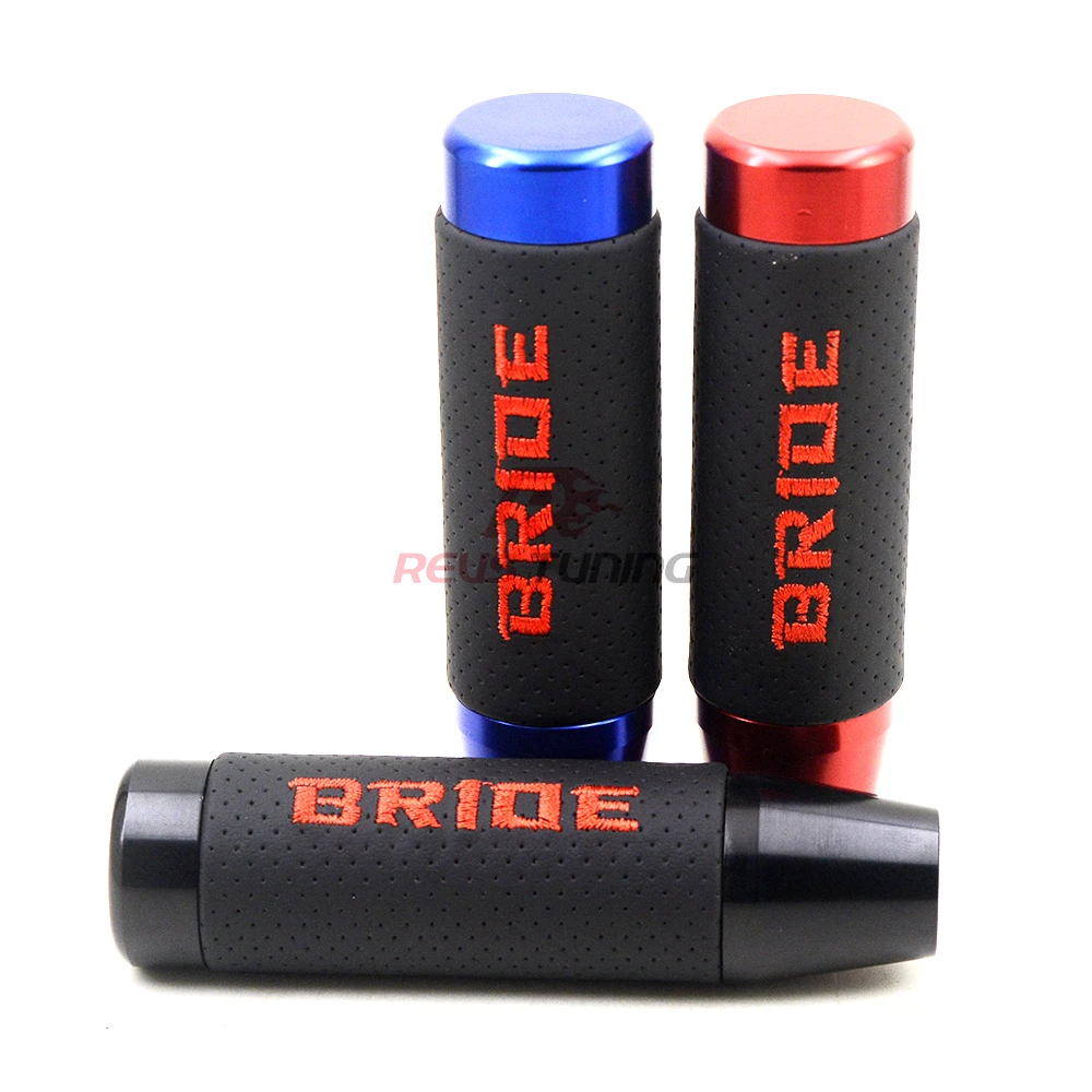 13cm-Universal-Blue-Black-Red-Aluminum-Leather-JDM-Bride-Extended-Car ...
