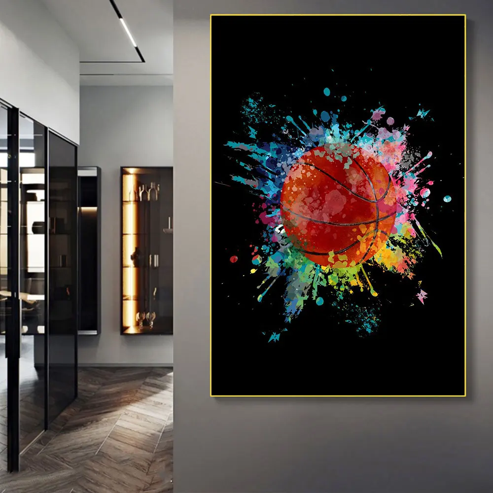 Abstract Baseball Painting