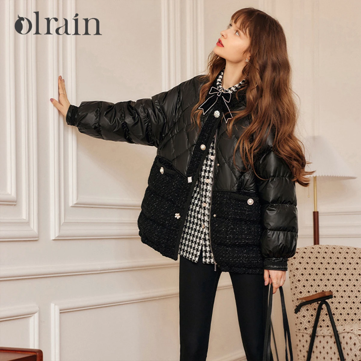 OLrain French Elegant Down Jacket Women's Winter 2025 New Fashion ...