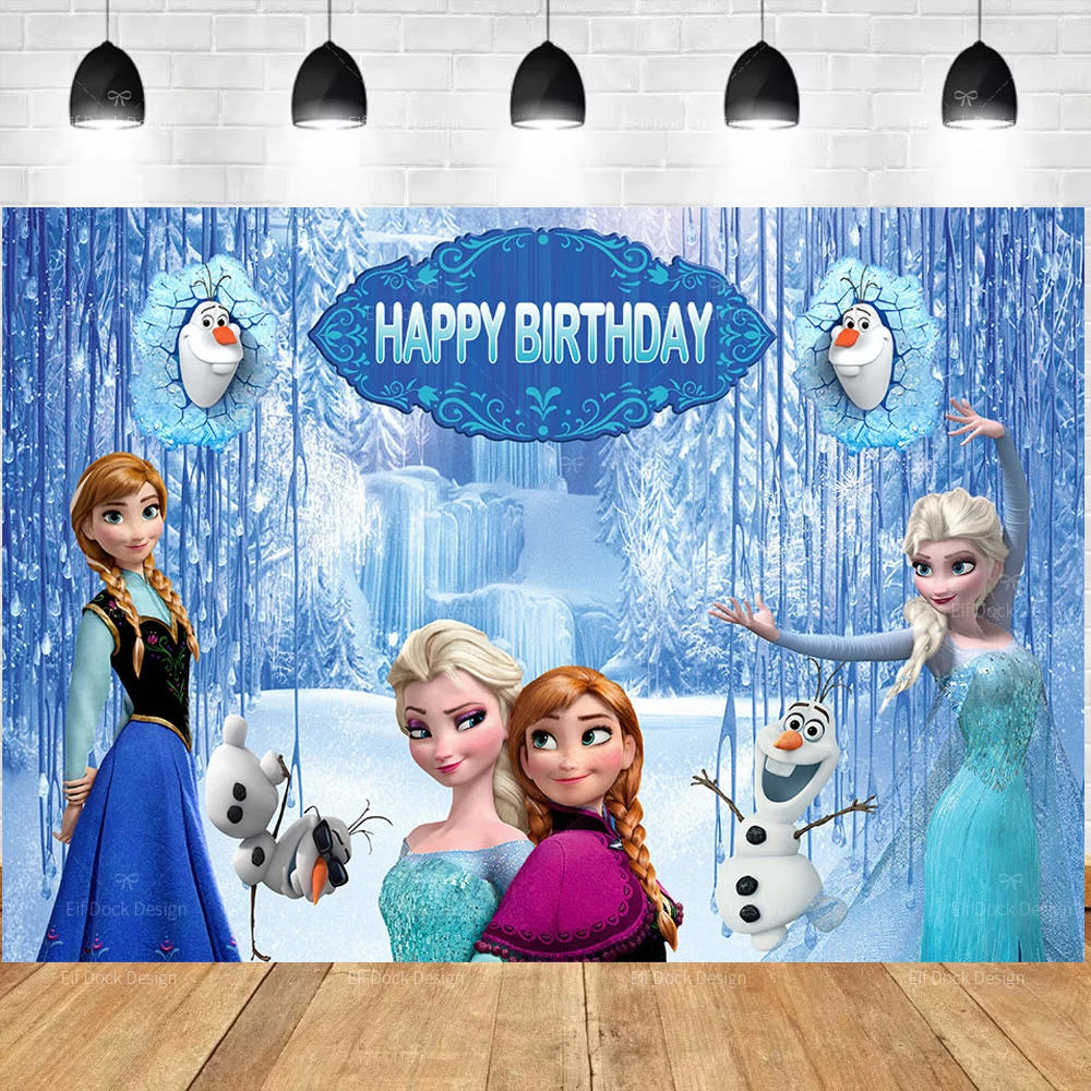 Frozen Birthday Theme Background: The Ultimate Decor for an ...