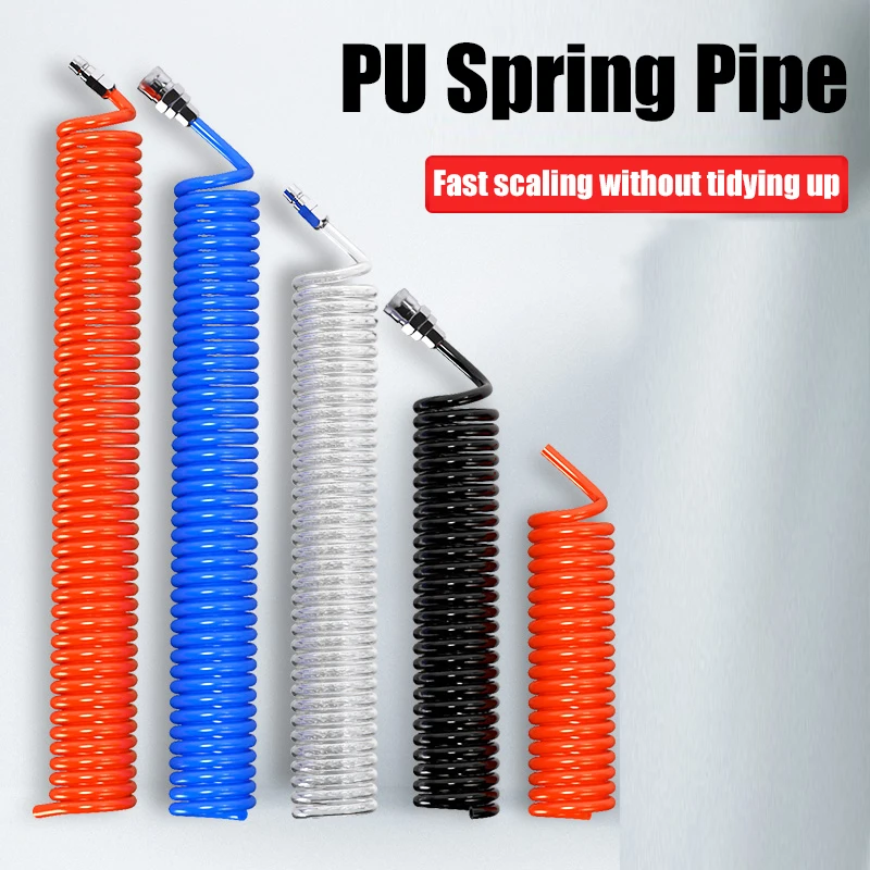 PU Spring Pipe Air Compressor Gas Line Pneumatic High Pressure ...