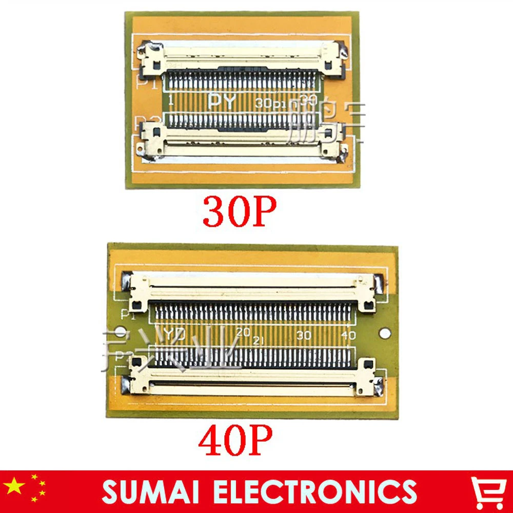 0.5mm 30/40 핀 I PEX 커넥터 소켓 어댑터 보드, IPEX 30P 40 P 확장 EDP,LVDS 테스트 보드| | - AliExpress