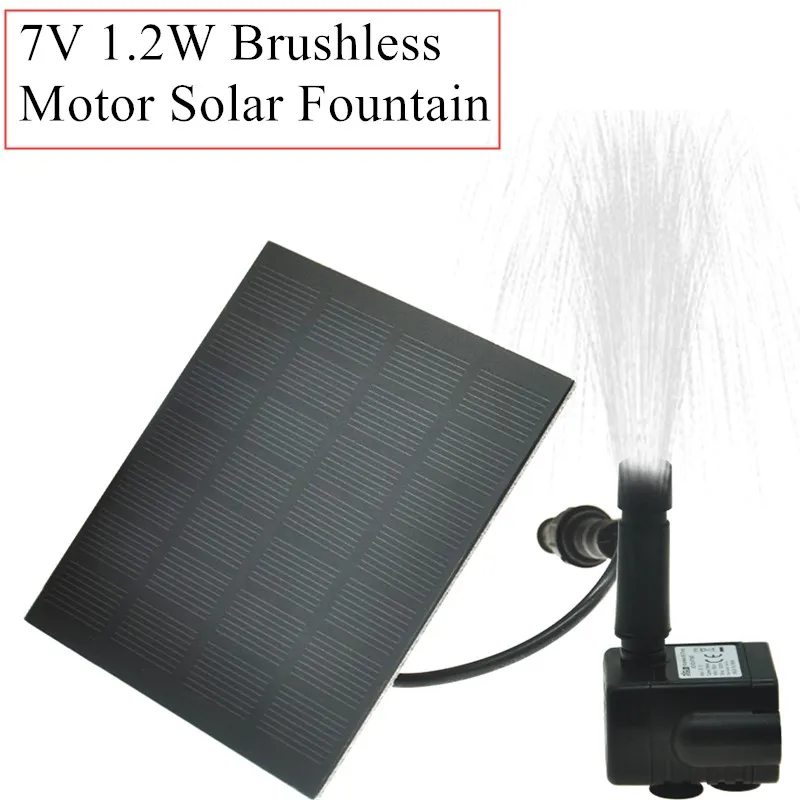 Solar Power Floating Fountain Water Pump Brushless Motor Solar Fountain ...
