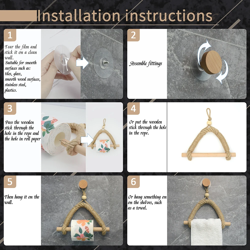 SERVITEUR WC,Gold--Porte-serviettes Mural En Bois, En Forme De Triangle ...