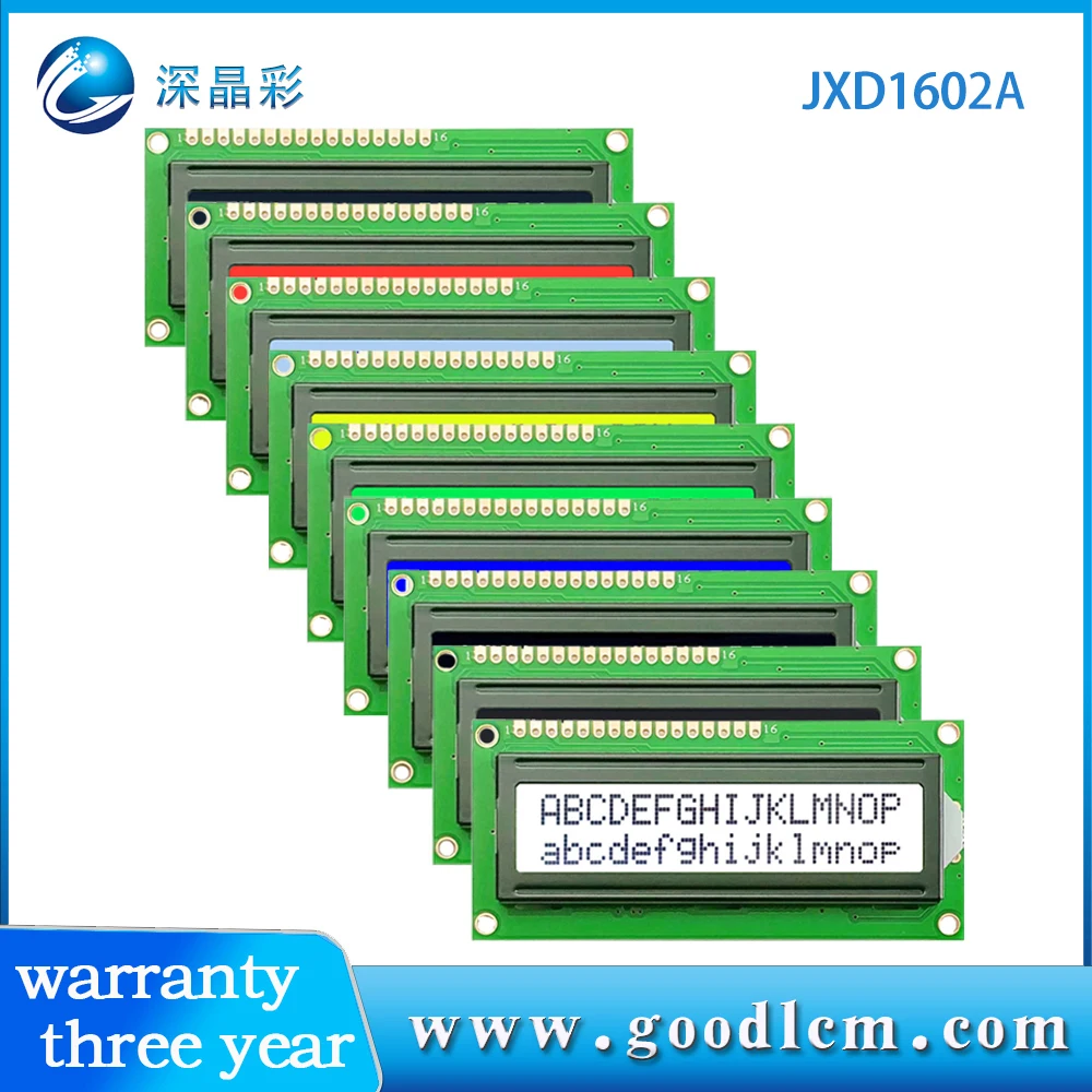 1602a 2x16 lcd display 16x02 i2c LCD module hd44780 drive Multiple mode colors are available 5V ...