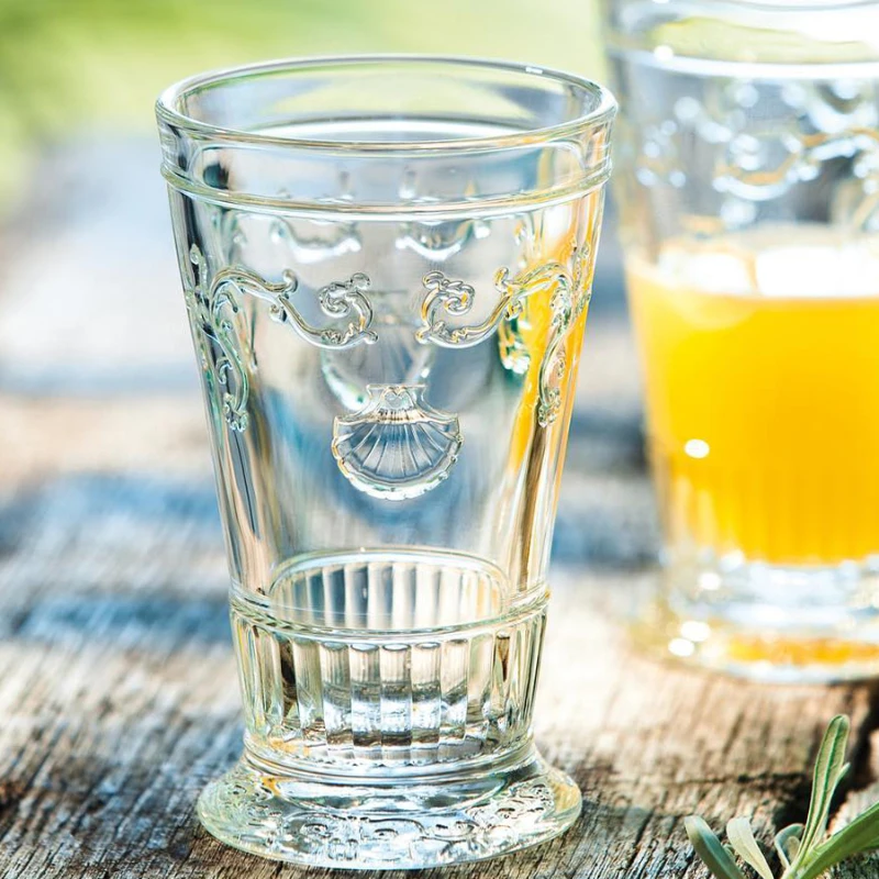 Classic-Baroque-Glass-Tumbler-Etched-Vessel-Coffee-Mug-Elevated ...