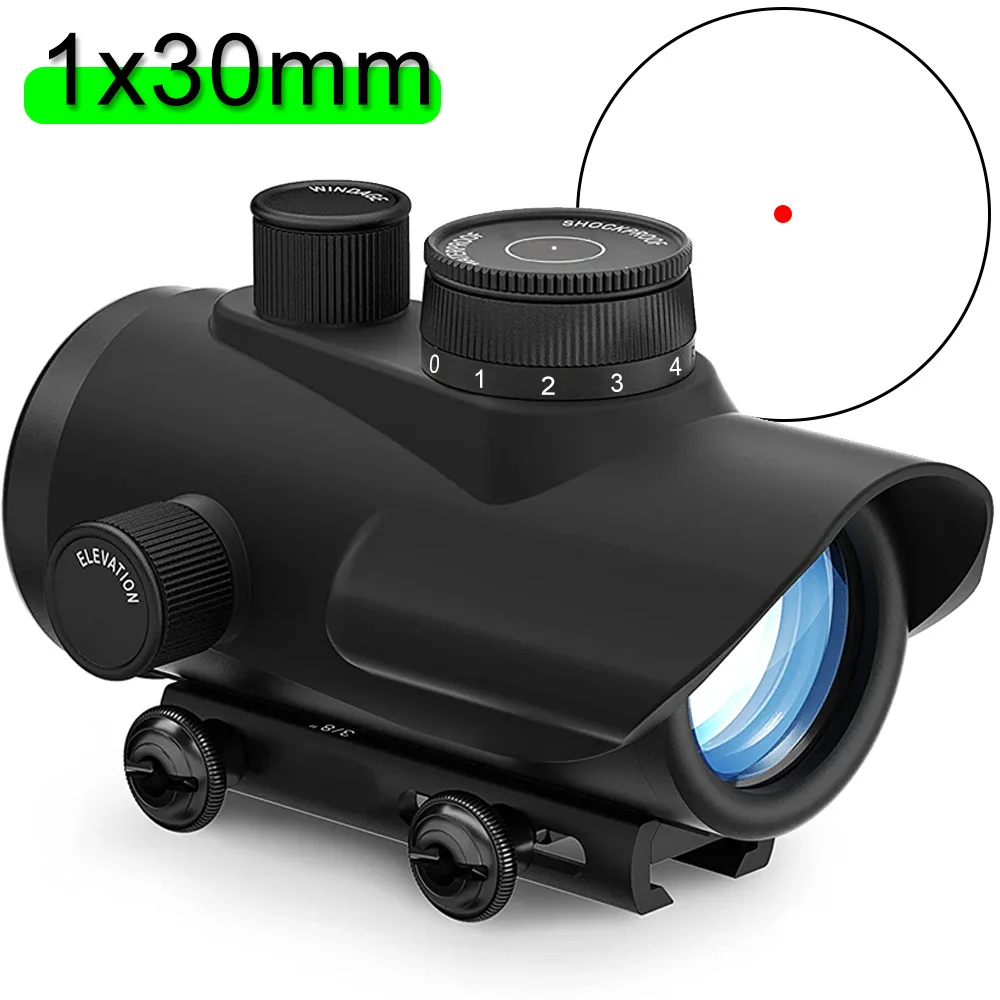Red Dot Sight Scope Holographic 1x30 11mm & 20mm Weaver Rail Mount For ...