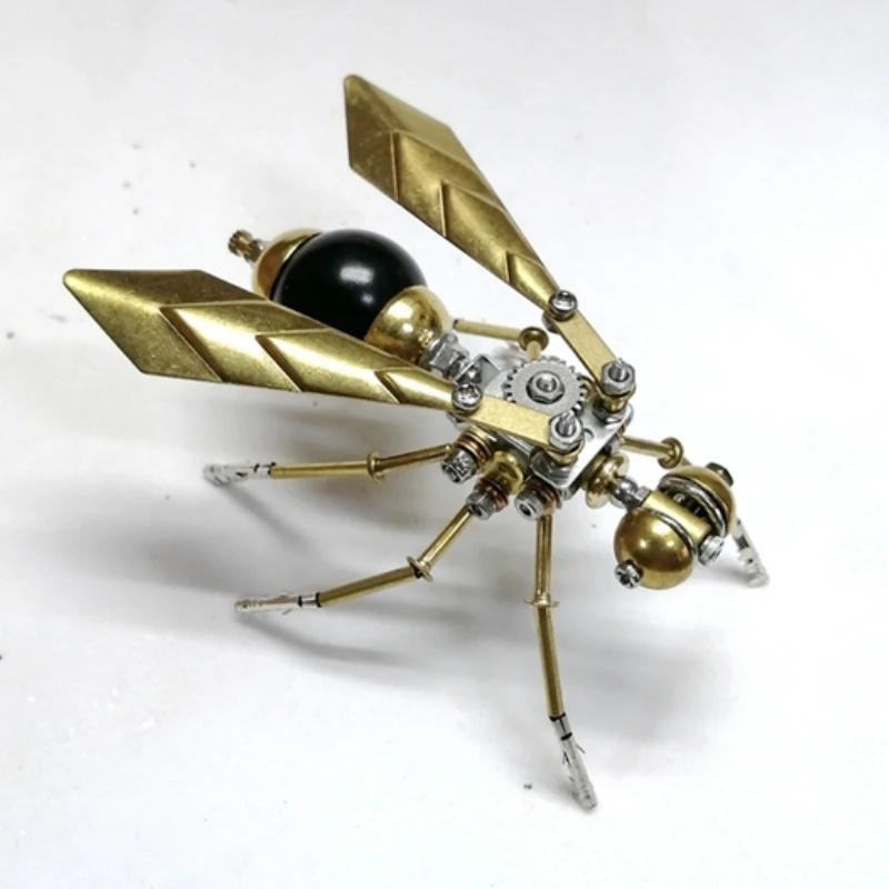 Metal-Little-Wasp-Model-Kits-Steampunk-Mechanical-Insects-DIY-Assembly ...