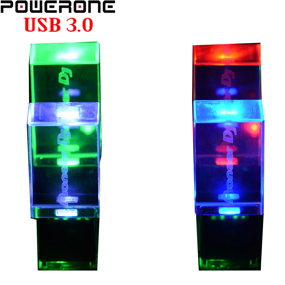 Pioneer-DJ-USB-3-0-Flash-Drive-128GB-Colorful-LED-Crystal-Pen-Drive ...