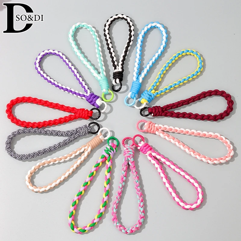 Hand-woven-Seven-color-Mobile-Phone-Lanyard-Phone-Crossbody-Rope-Anti ...