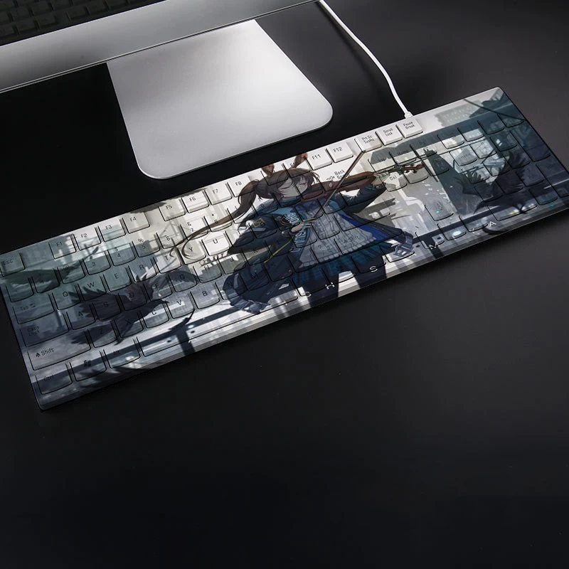 Arknights-Anime-Keyboard-Gaming-Keyboards-Kawaii-USB-Wired-104-Keys ...