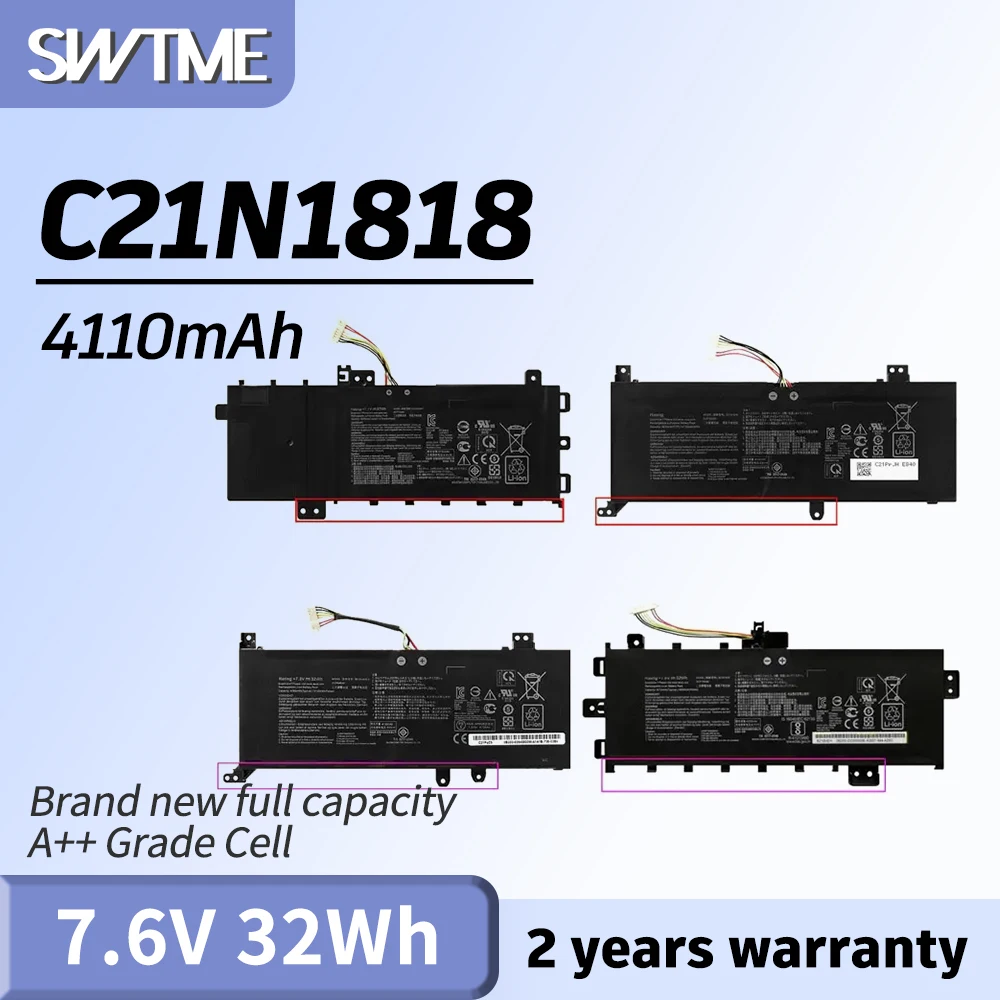 C21N1818 Laptop Battery for ASUS VivoBook X509 X509DA X509DJ X509DL ...