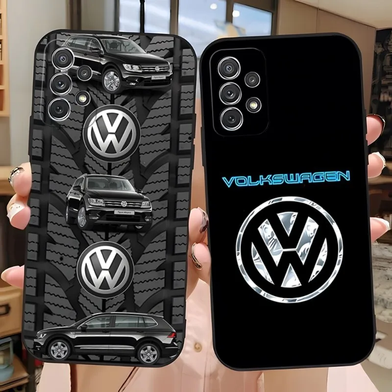 Volkswagen Car LOGO Phone Case For Samsung Galaxy S23 S22 S20 S21 S9 ...