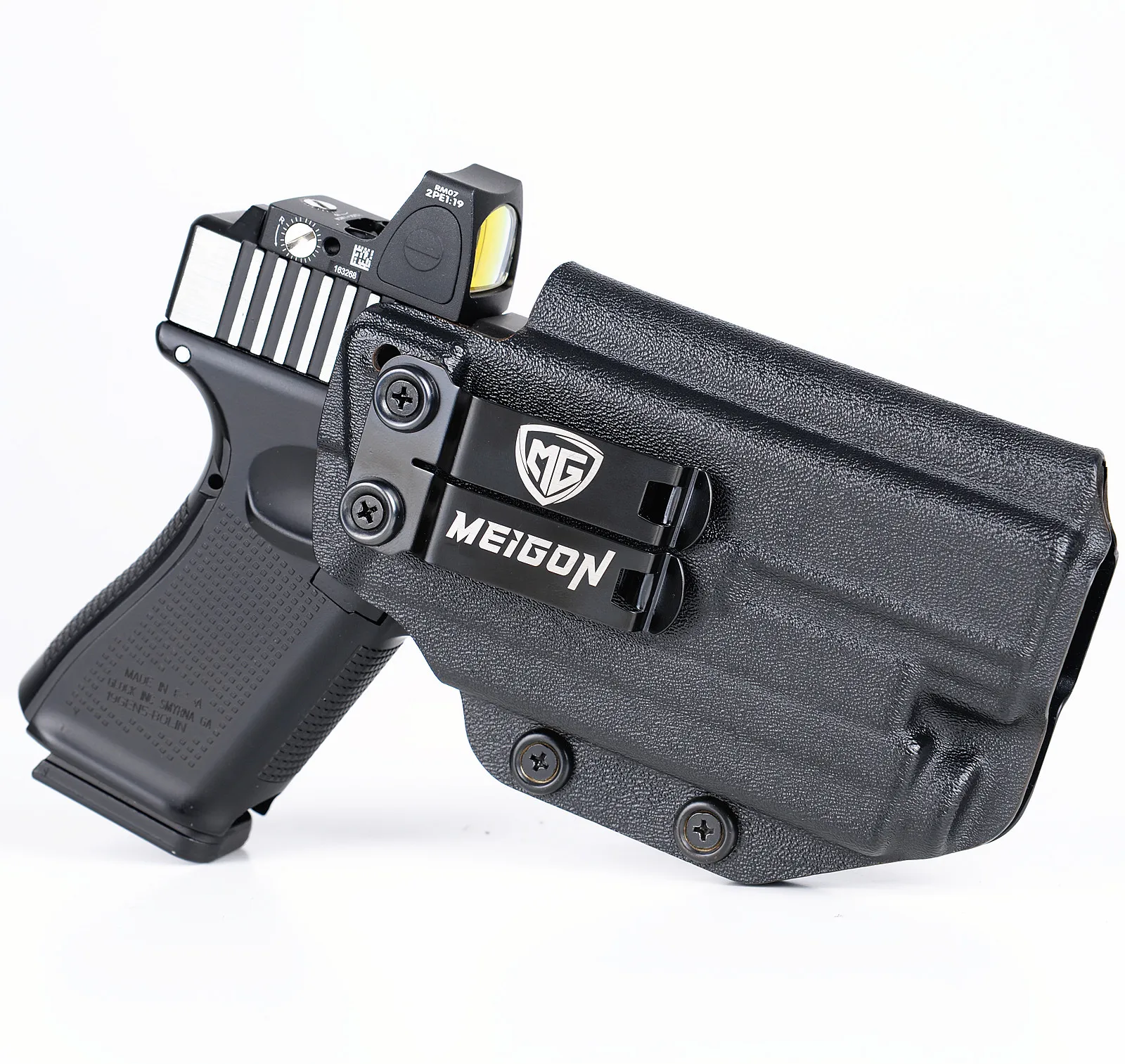 IWB-Kydex-coldre-lanterna-dentro-cintura-escondido-Carry-Glock-17-22-31 ...