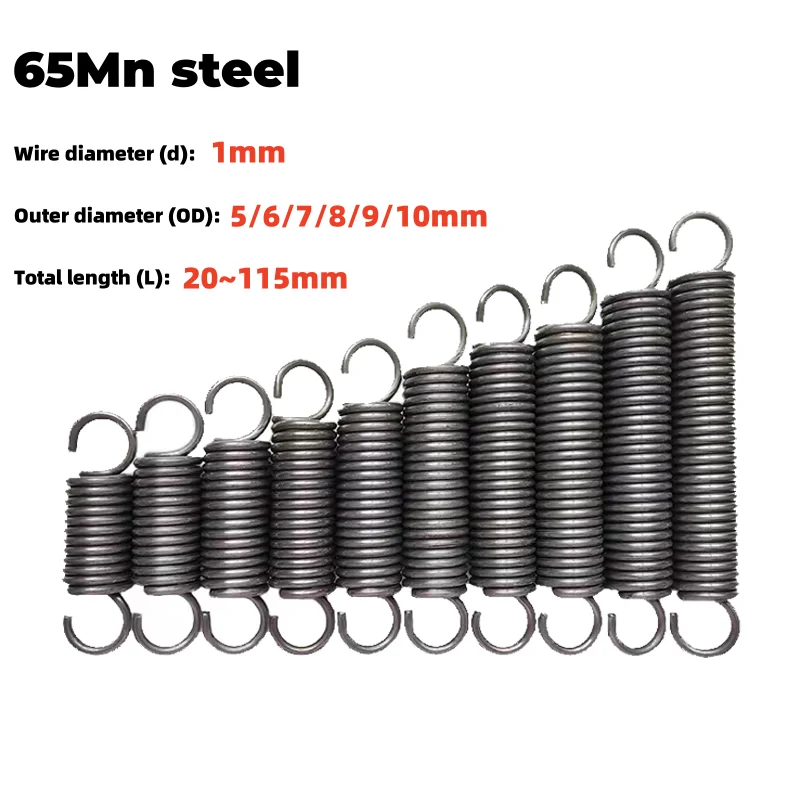 Extension-Springs-With-Hooks-Ends-Steel-Tension-Spring-Wire-Diameter ...