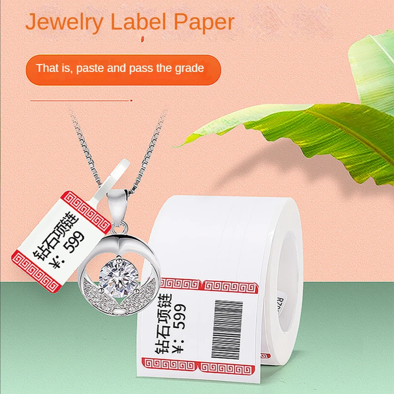 Jewelry-Price-Tag-Label-Stationery-Glasses-Blank-Stickers-White-Backing ...