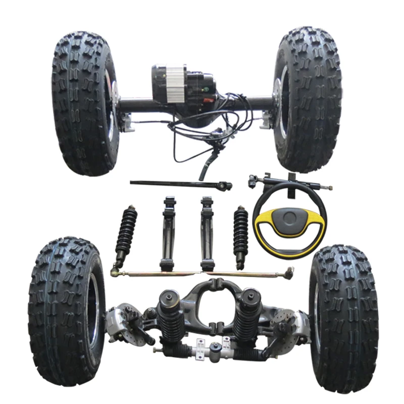 Electric-Vehicle-Rear-Axle-Wireless-Remote-Control-Chassis-Refitted ...
