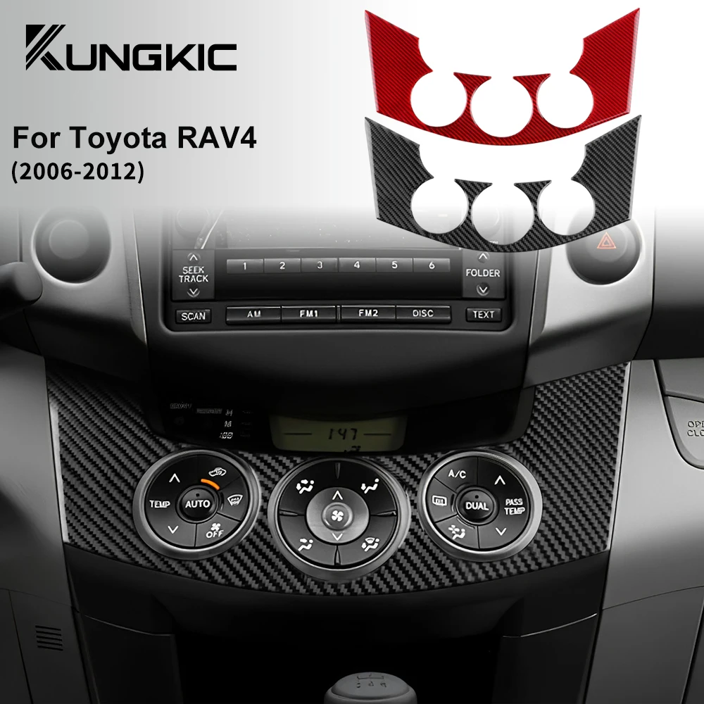 Real Soft Carbon Fiber Sticker For Toyota RAV4 2006 2007 2008 2009 2010 ...