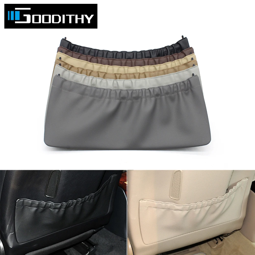 Car Left Right Seat Backrest Leather Pocket Storage Cover For Mercedes ...