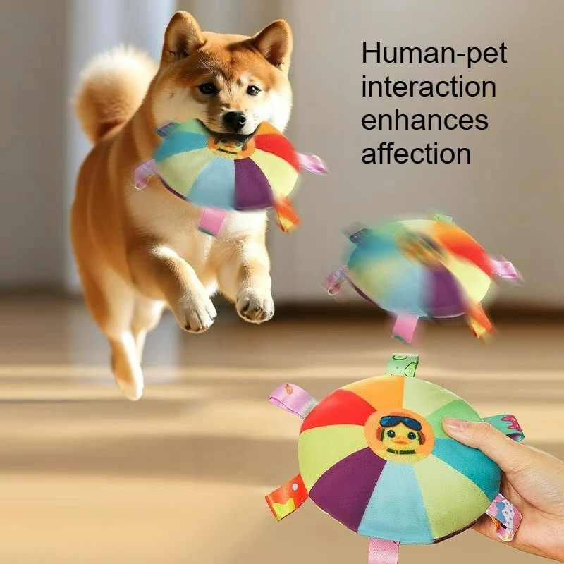 Squeaky Indestructible Pet Chew Fetch Flying Disc - Heavy Duty Puppy ...