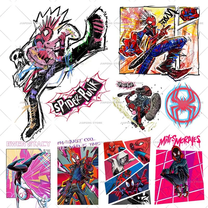 Marvel Spiderman Across the Spider-Verse Patch Spider Punk Heat ...