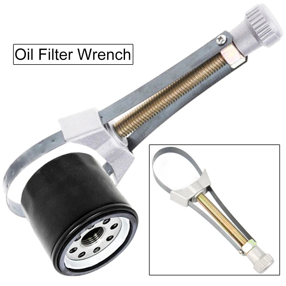 1Pc Car Auto Motorcycle Oil Filter Removal Tool Strap Wrench Diameter ...