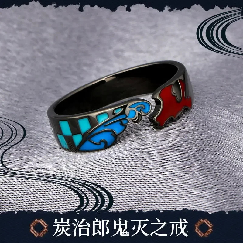 Demon-Slayer-Kamamon-Tanjiro-Ring-Female-Jewelry-Gift-Anime-Inspired ...