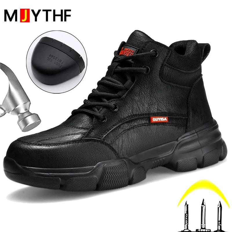 Waterproof-Work-Boots-Safety-Steel-Toe-Shoes-Men-Lightweight-Work ...