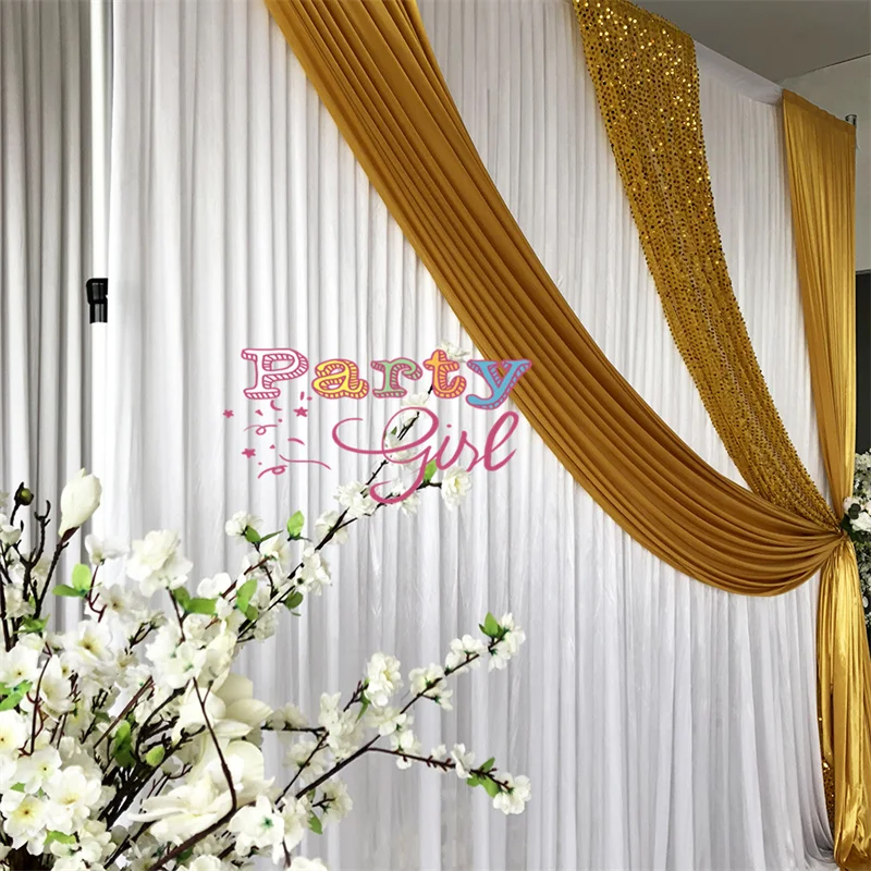 Gold And White Wedding Background