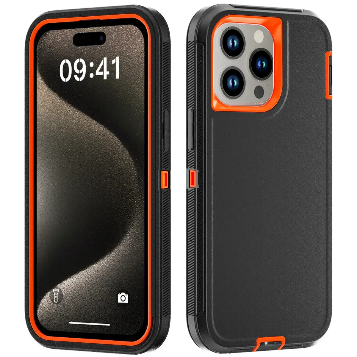 3 in 1 Defend Case For iPhone 16 11 12 13 14 Pro Max 15 Plus 7 8 SE ...