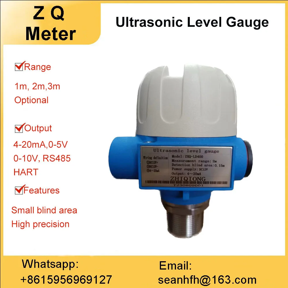 Integrated-ultrasonic-level-gauge-sensor-digital-display-level ...