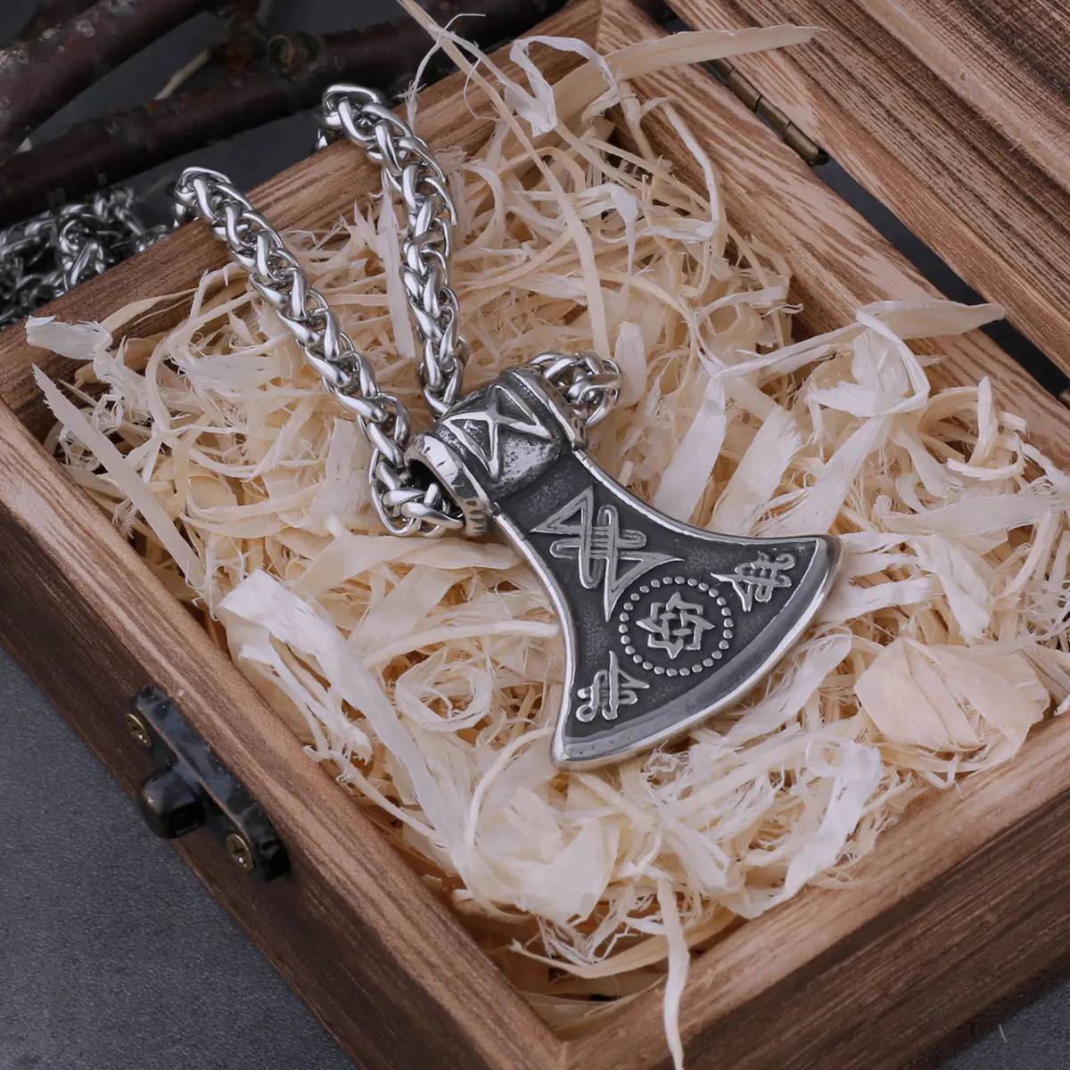 316L-Stainless-Steel-Vintage-Viking-Thor-Axe-Necklace-Men-s-Viking ...