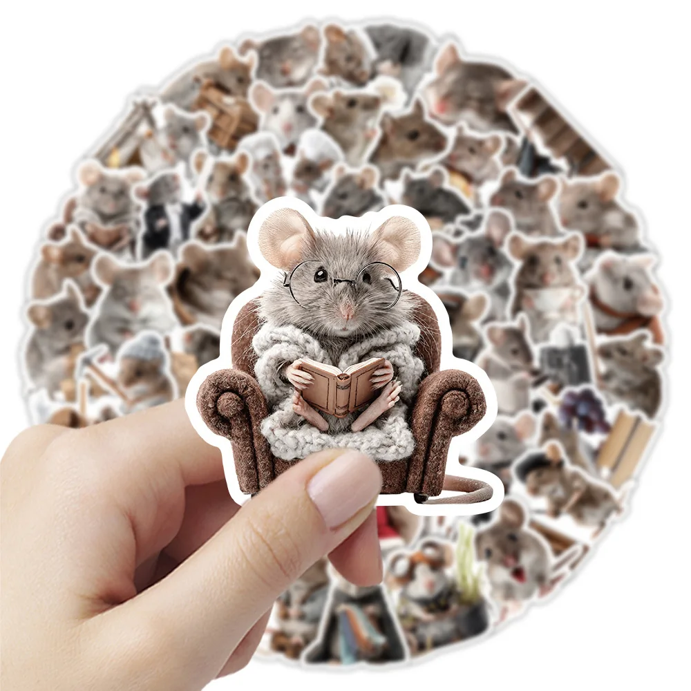 55PCS The Chinese Zodiac Rat Graffiti Stickers Cute Rats Cartoon Decal ...