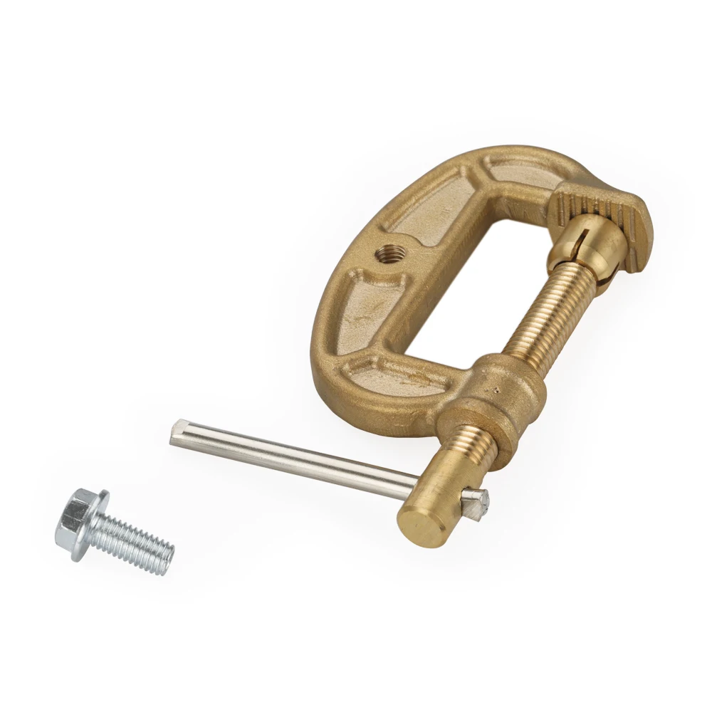 300A Electrode Clamp High Power Brass Grounding Work Clamp G-shaped ...