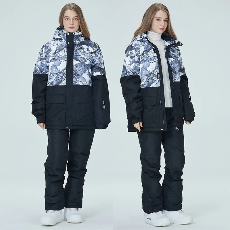 Snowboarding Matching Jacket and Pant, Winter Clothes Ski Adult, Snow ...