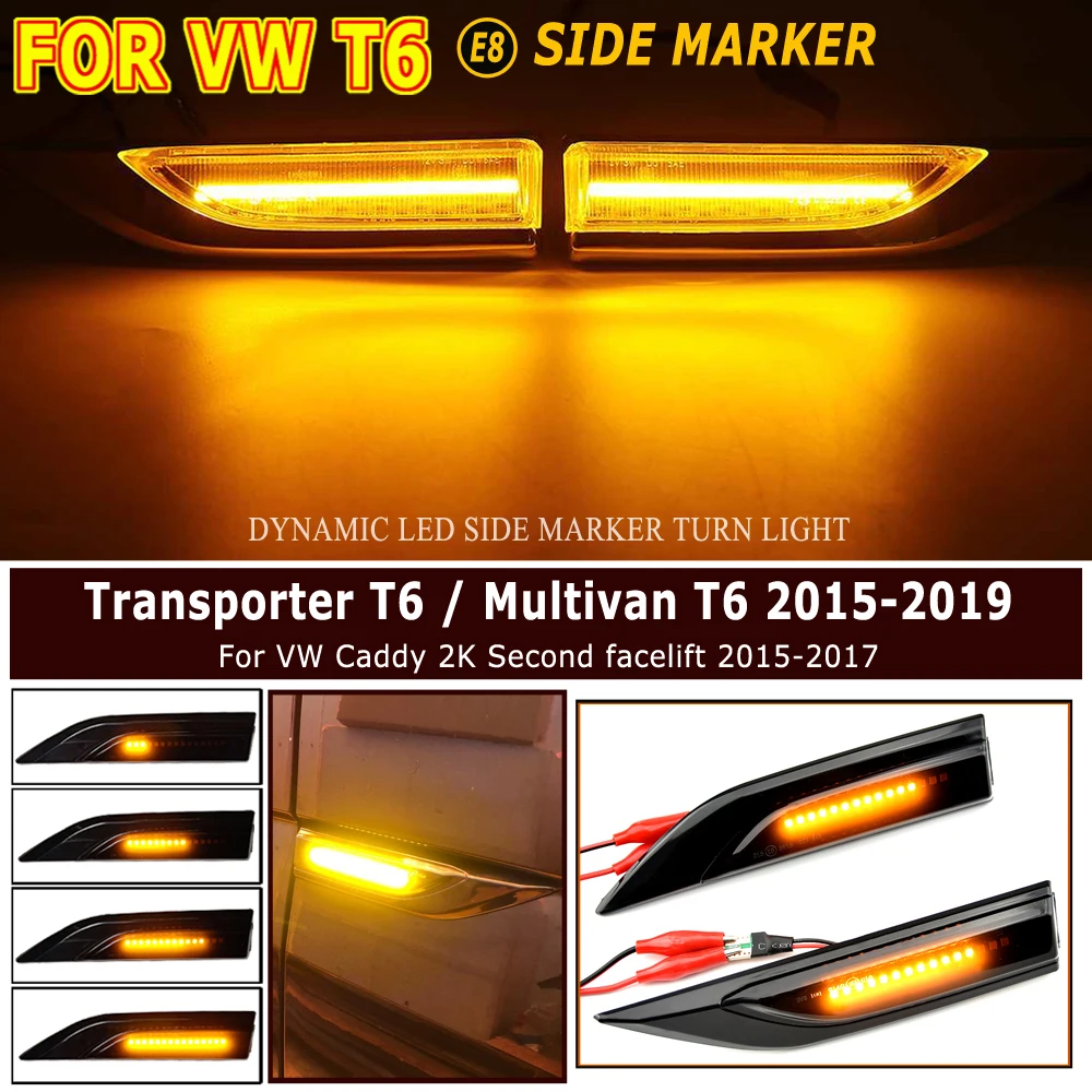 LED-Dynamic-Side-Marker-Turn-Signal-Light-Flashing-Indicator-For-VW ...