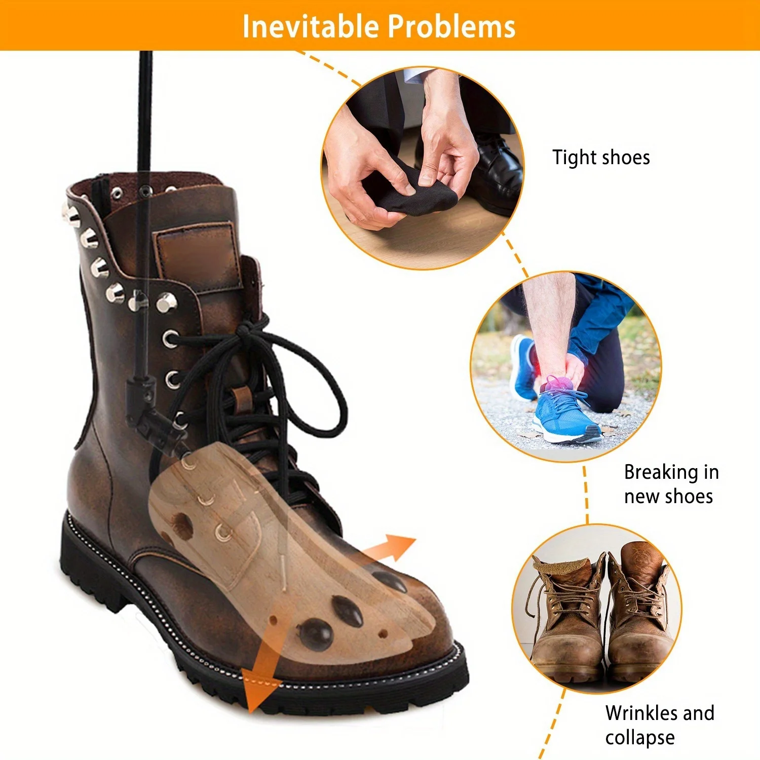 One-Pair-Boot-Stretcher-Adjustable-Width-Shoe-Shaper-Wooden-Boot ...