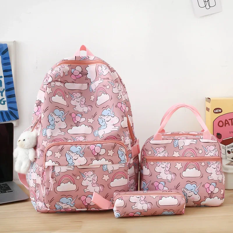Conjunto-de-mochila-de-unicornio-de-dibujos-animados-mochila-escolar ...