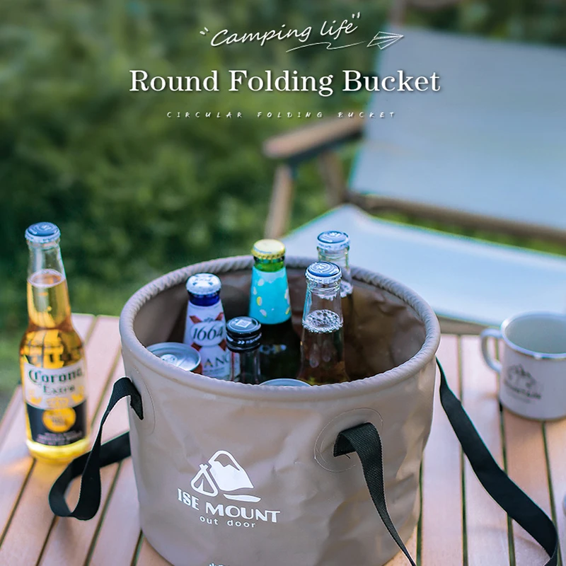 20L/10L Outdoor Portable Bucket Multifunctional Storage Bag Travel ...