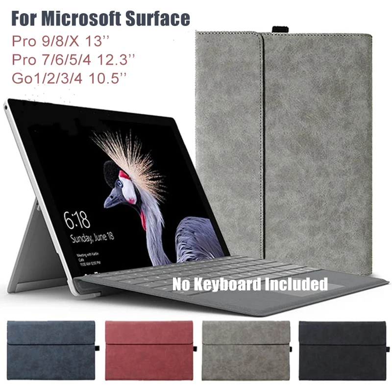 Keyboard-Case-for-Microsoft-Surface-Pro-9-8-X-13-inch-PU-Leather-Tablet ...