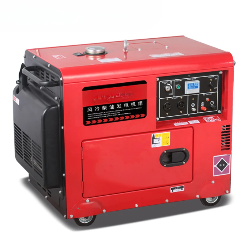 Diesel-generator-set-220V-household-380-volts-small-gasoline-5-kW-8-10 ...