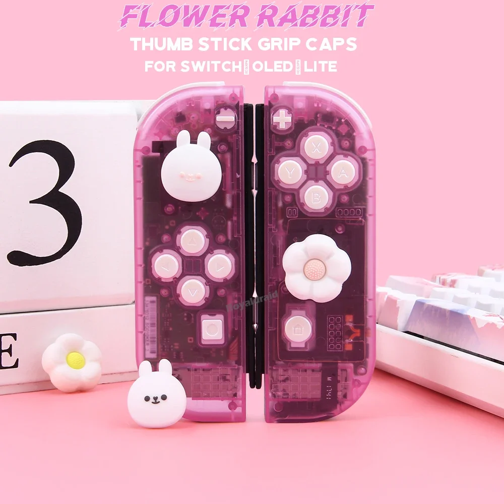 4PCS-Loverly-Silicone-Thumb-Stick-Grip-Cap-Joystick-Cover-For-NS-Switch ...