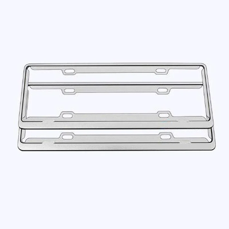 Thickened-and-Hardened-All-Aluminum-Alloy-License-Plate-Frame-Car ...