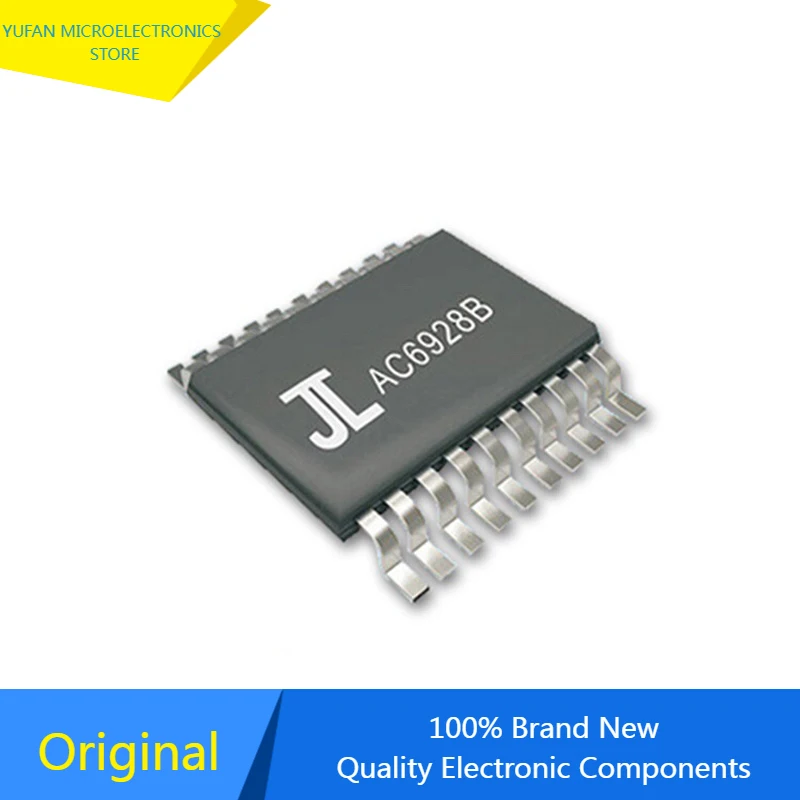 Jieli 블루투스 스피커 칩, TWS IC 집적 회로, AC6928B, TSSOP20, RISC, 32bit, BT V5.0, BR, EDR, BLE, 스테레오, 정품 ...