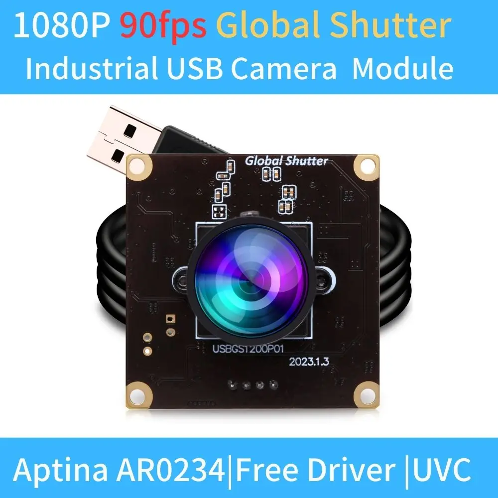 2mp 1080p 90fps Global Shutter High Speed Aptina Ar0234 Color Cmos Hd ...